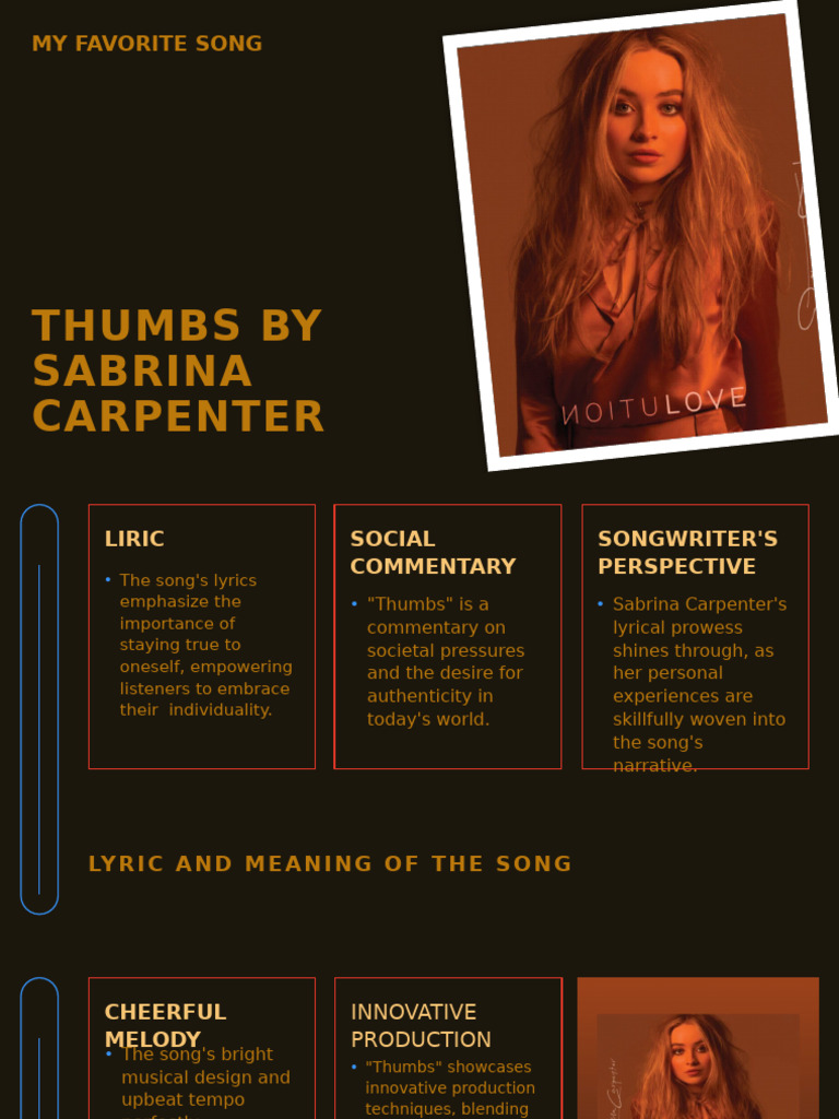 Thumbs by Sabrina Carpenter | PDF
