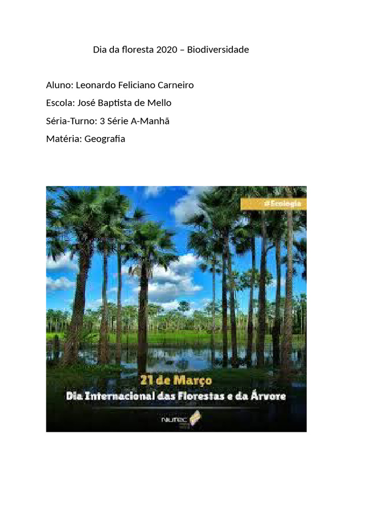 Dia da floresta 2020 | PDF