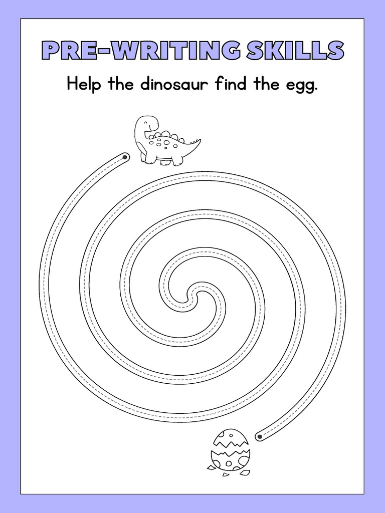 Colorful Pre-Writing Tracing Skills Worksheet | PDF