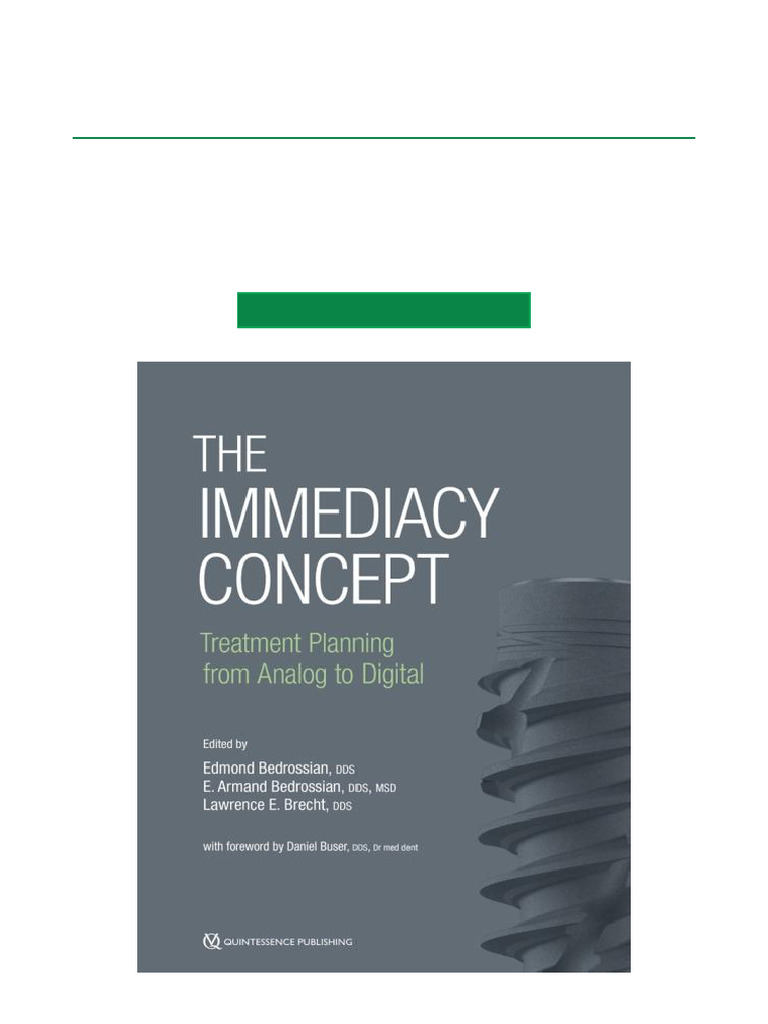 Browse The Immediacy Concept Treatment Planning From Analog To Digital ...