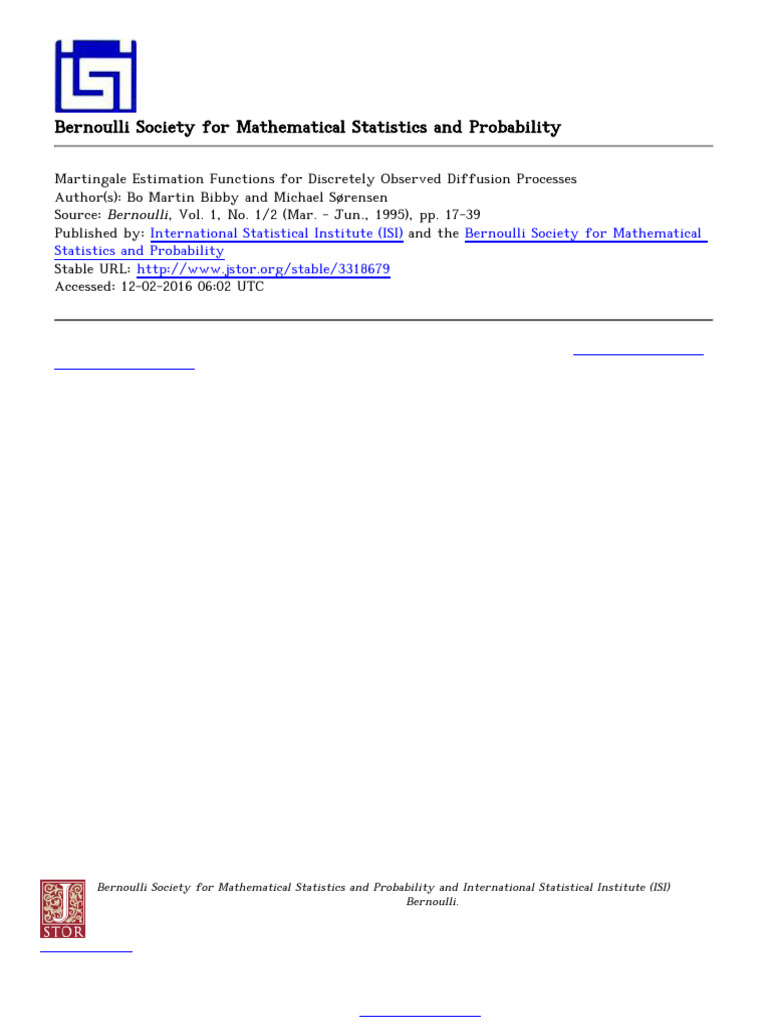 Martingale Estimation Functions for Discretely Observed Diffusion ...