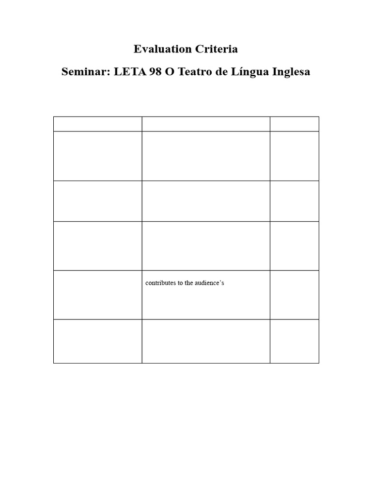 Criteria - Under Construction | PDF