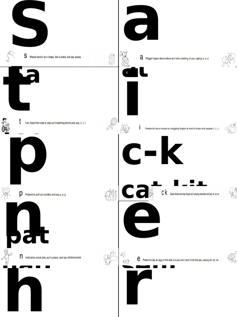 Jolly Phonics Cards | PDF