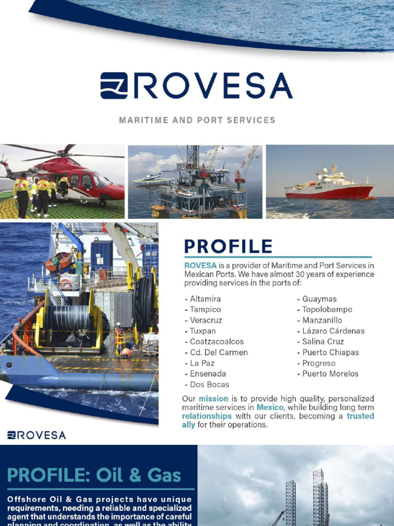 ROVESA - Offshore Services | PDF