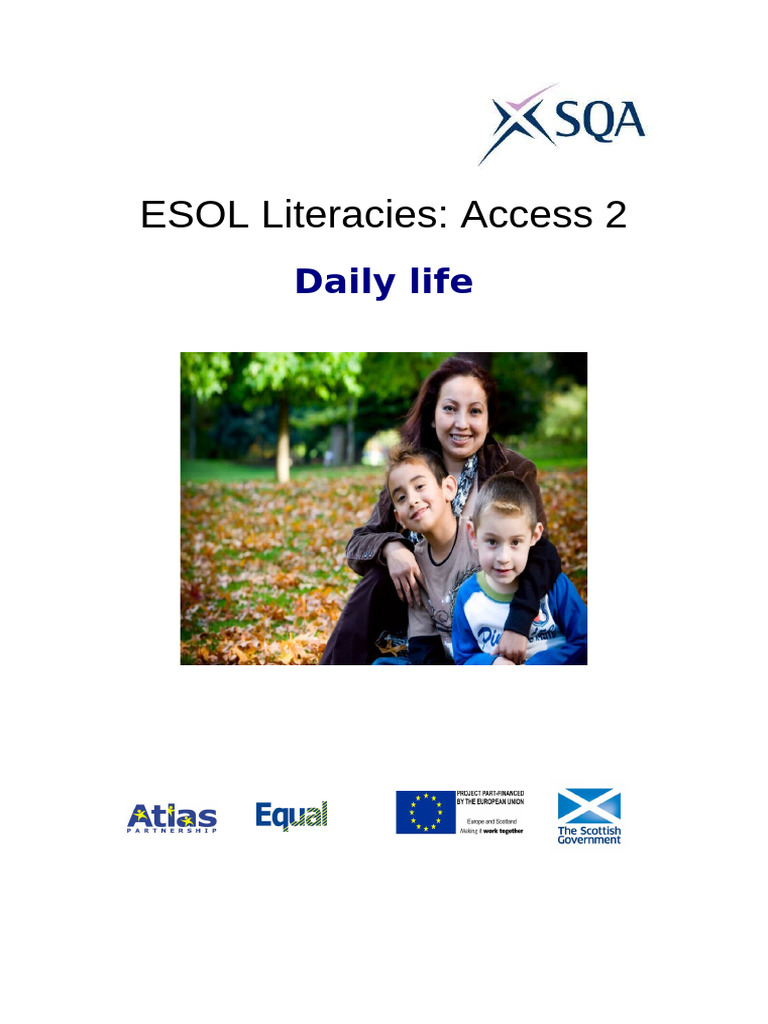 ESOL Access 2: Daily Life Routines | PDF | Workweek And Weekend