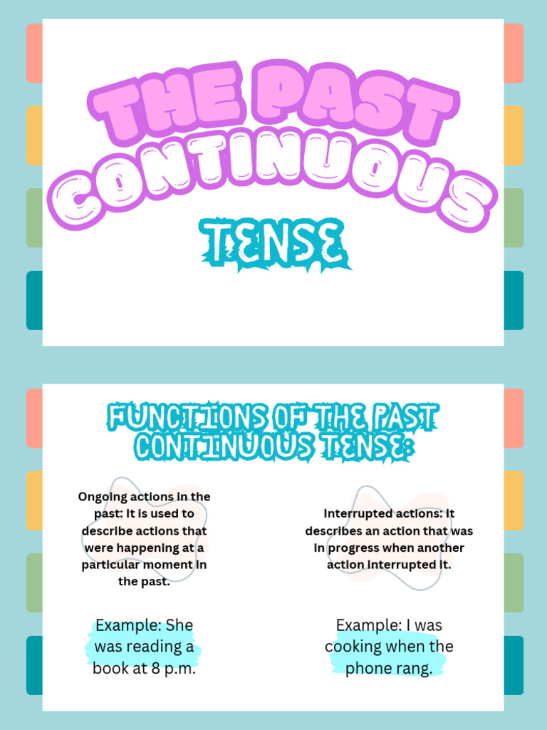 Past Continuous Tense | PDF