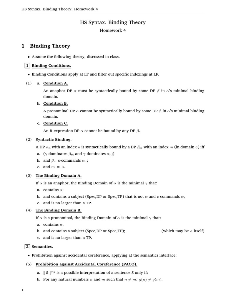 hw_hs_binding-theory_homework-4 | PDF | Syntax | Semiotics