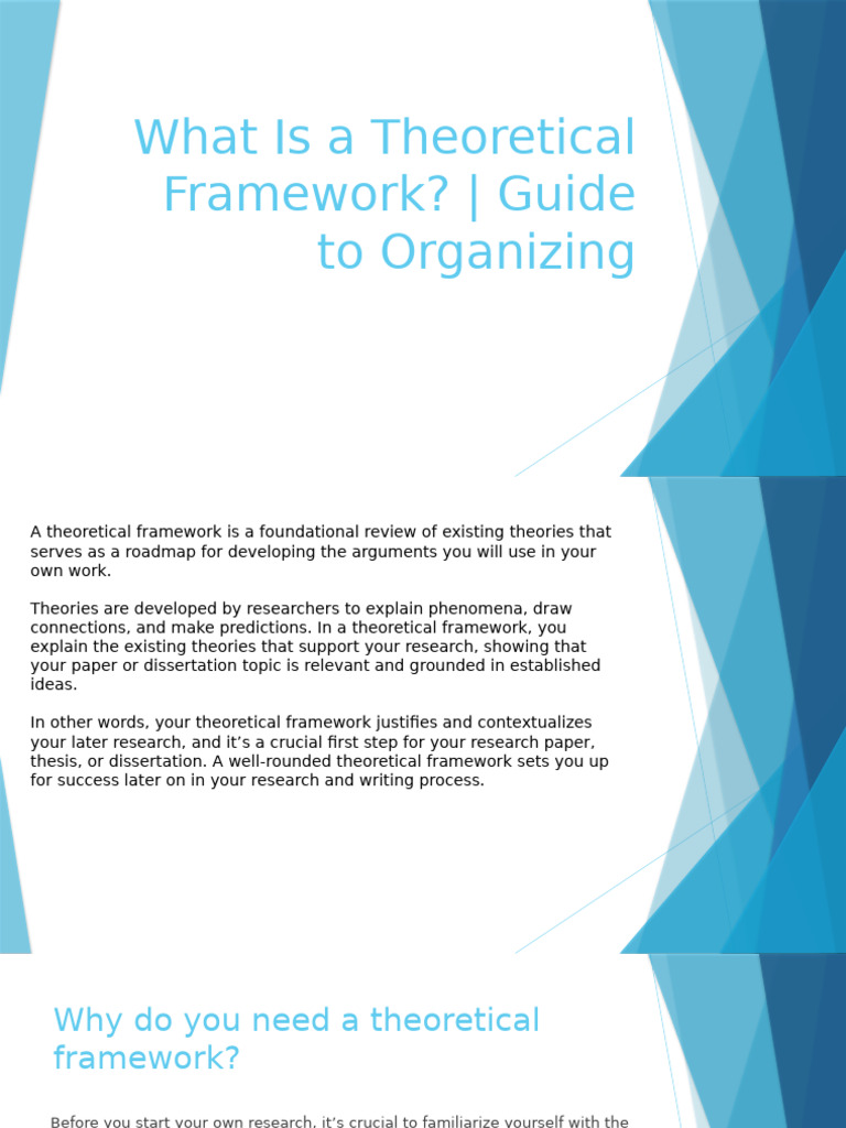 7 What Is A Theoretical Framework | PDF | Theory | Economics