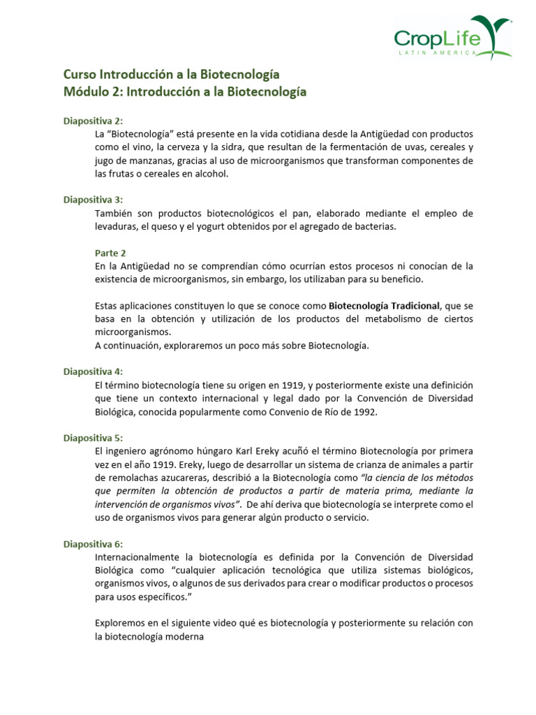 Transcripcion_Modulo_2_Biotec | PDF | Biotecnología | Ingeniería genética