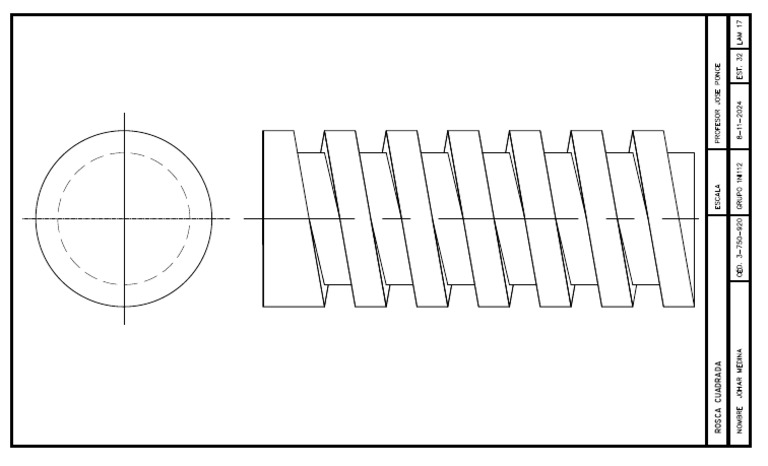 LÁMINA Rosca Cuadrada JMC-clase Del 07 de Oct. | PDF