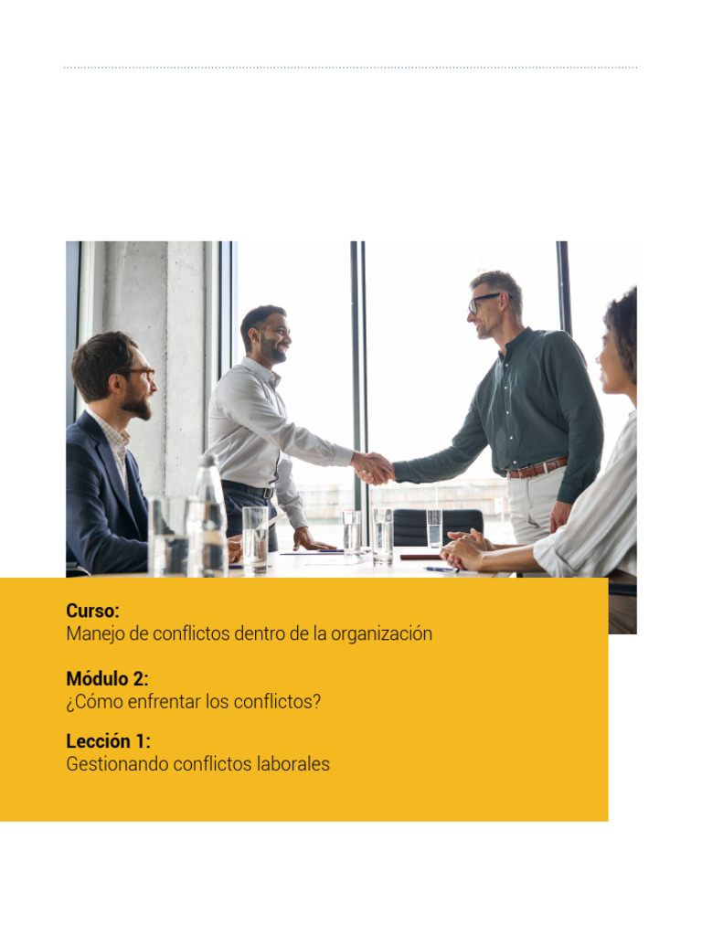 M2 - Como Enfrentar Conflictos | PDF | Negociación | Conflicto (proceso)
