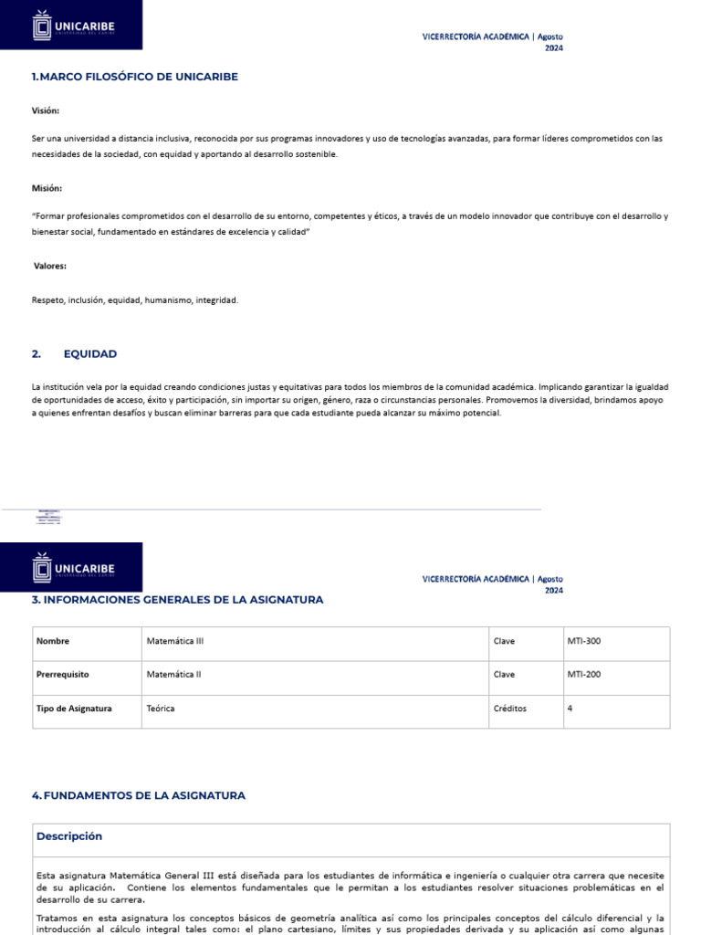 Mti-300 - Matematica III | PDF | Integral | Derivado