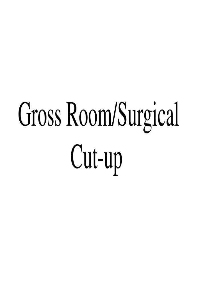 Lecture 3 - Gross Room, Surgical Cut-Up (Compatibility Mode) | PDF | Biopsy | Medical Specialties