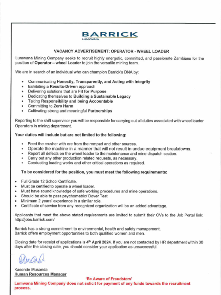 Operator- Wheel Loader | PDF