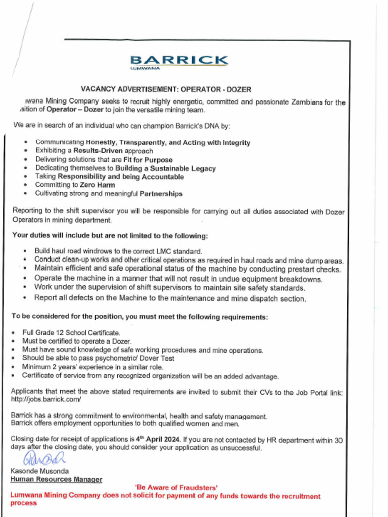 Operator Dozer | PDF