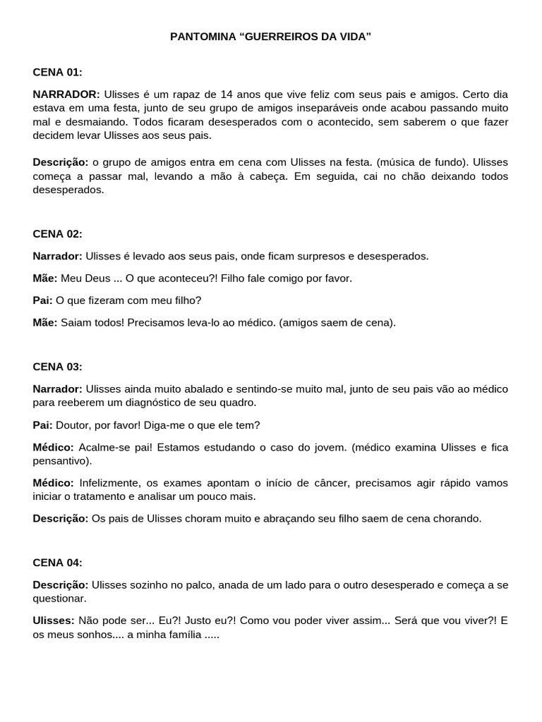 Ulisses: A Luta Contra o Câncer | PDF