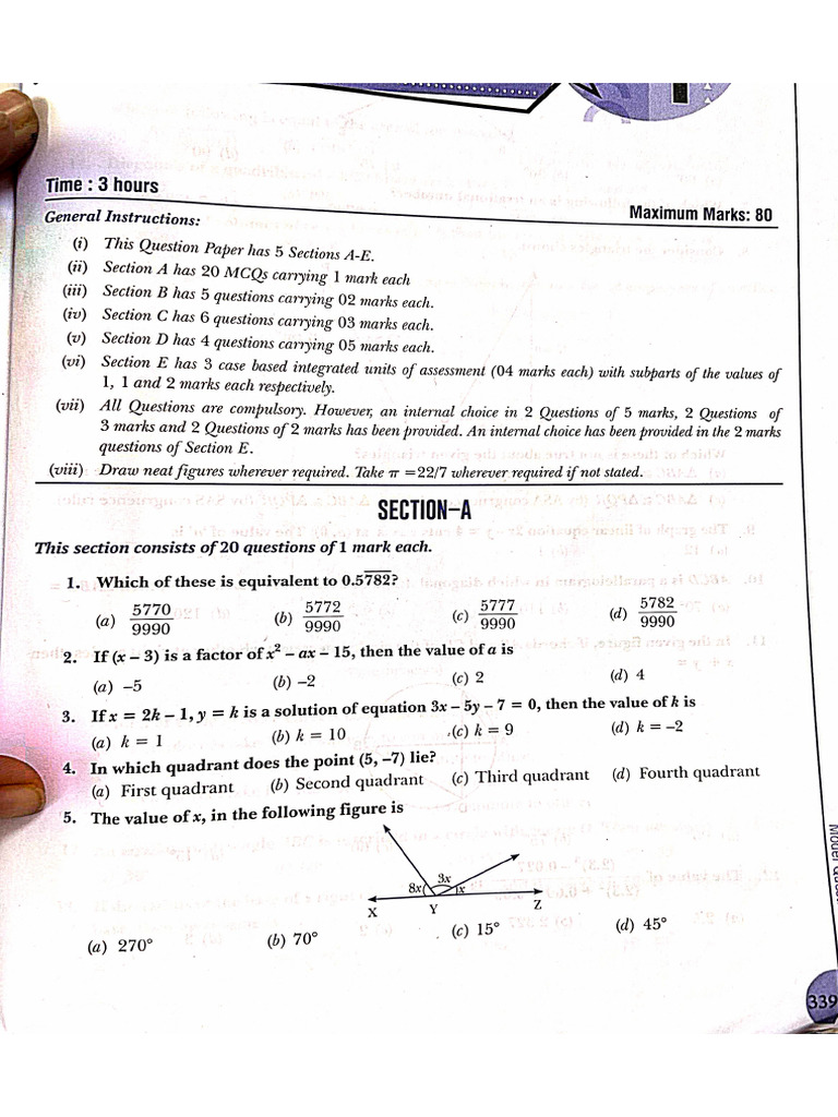 Practice Worksheet Maths | PDF