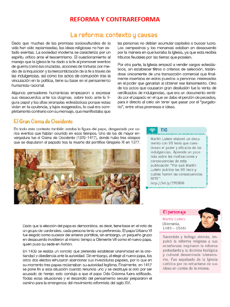 Reforma y Contrareforma | PDF