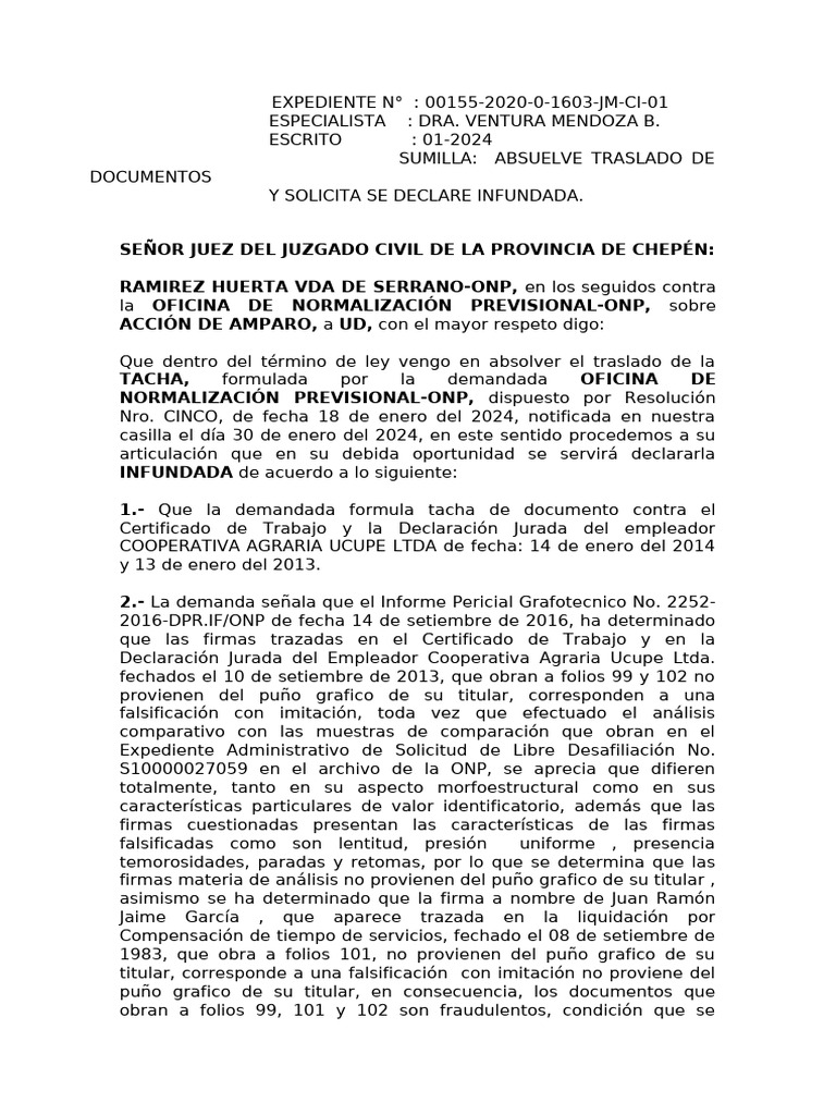 TACHA DE DOCUMENTOS | PDF | Justicia | Crimen y violencia