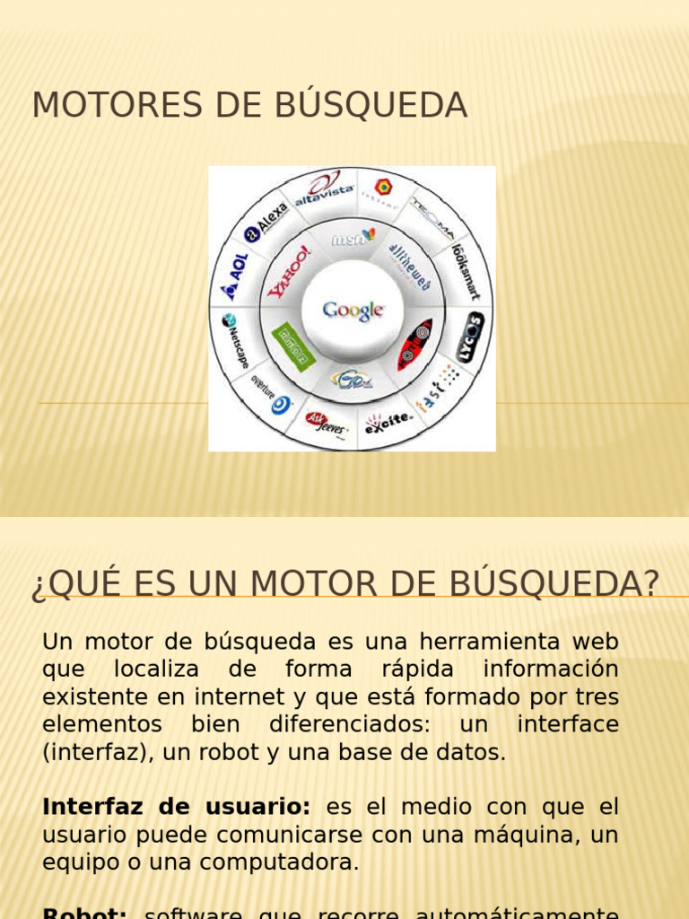 Motores de Búsqueda | PDF | Bases de datos | Red mundial