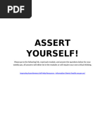 Assertive Refusal Skills | PDF | Nonverbal Communication | Psychology