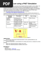 Experiment 6 - Ohms Law - Using PhET Simulation | PDF | Voltage ...