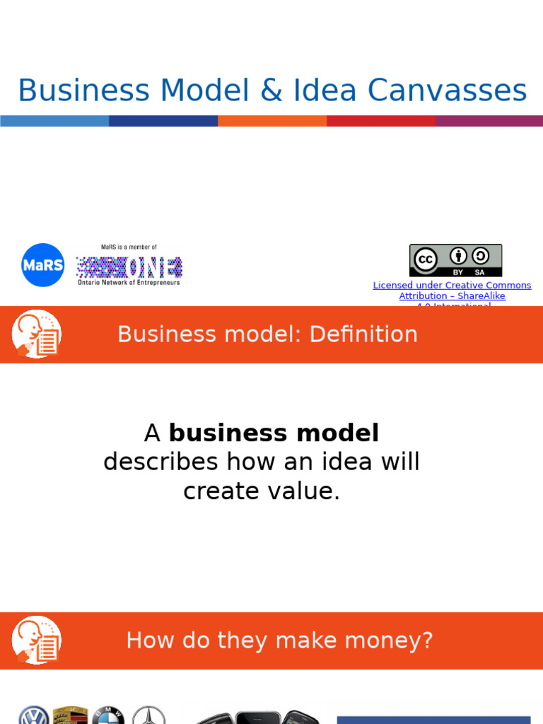 Business Model Idea Canvases PPT NB | PDF | Business Model | Business ...