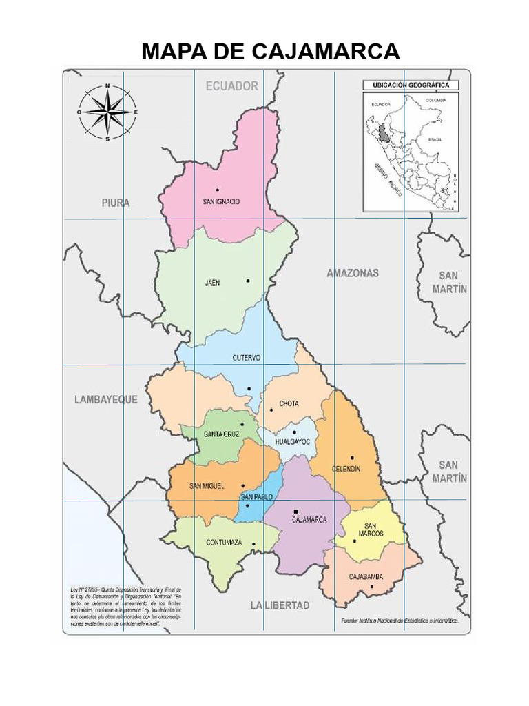 MAPA DE CAJAMARCA - Google Maps | PDF