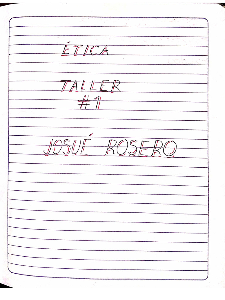 Etica - Solucion Taller #1 - 25-03-2020 | PDF