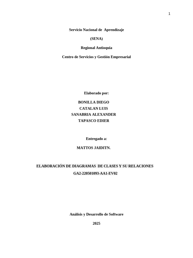 Relaciones en Diagramas de Clases UML | PDF | Lenguaje de modelado ...