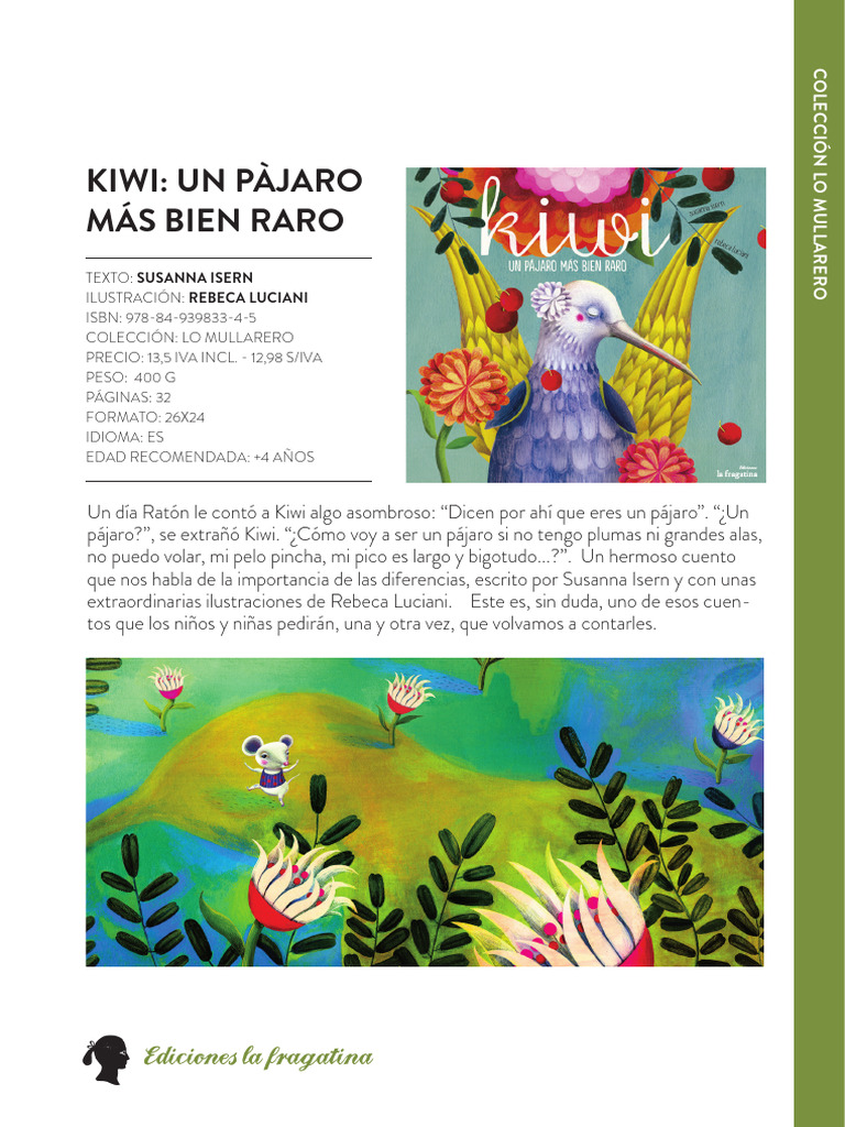 Kiwi: Un Pàjaro Más Bien Raro: Ediciones La Fragatina | PDF