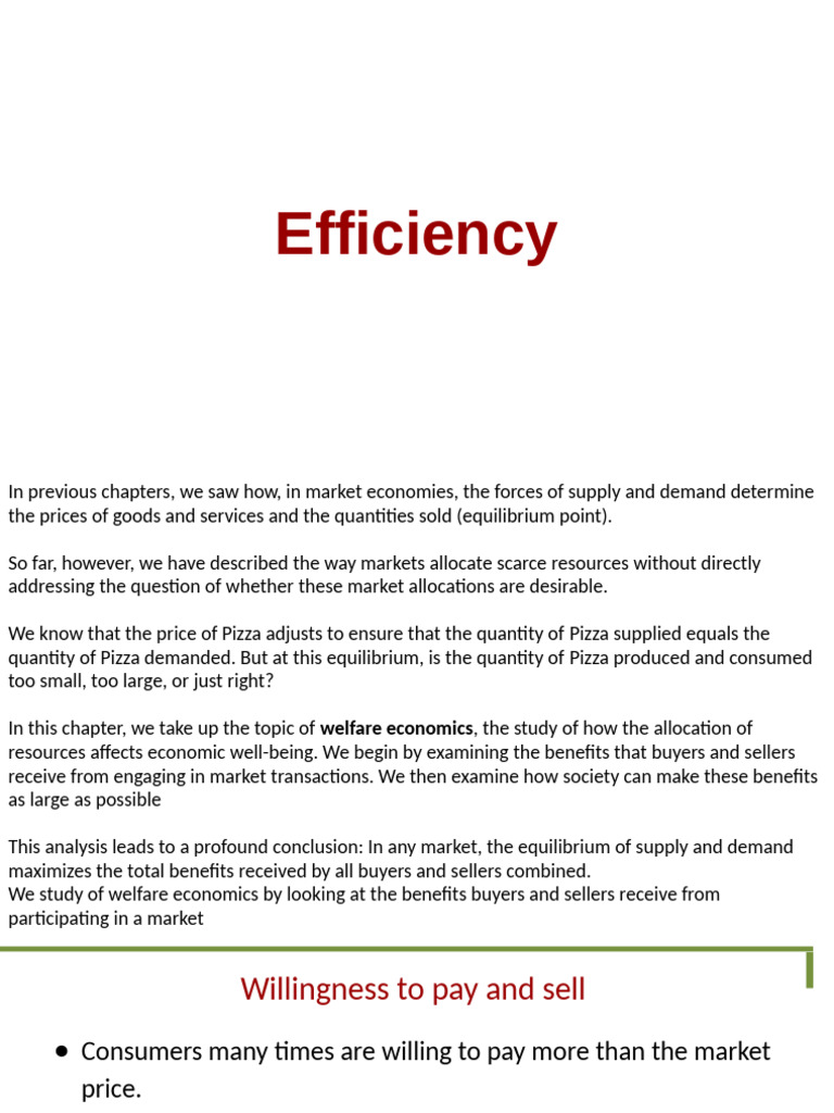 Understanding Market Efficiency and Surplus | PDF | Economic Surplus ...