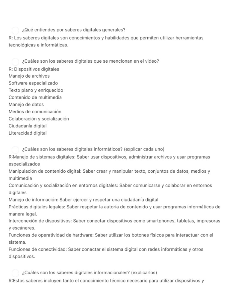 Saberes Digitales: Claves y Tipos Esenciales | PDF | Multimedia | Datos
