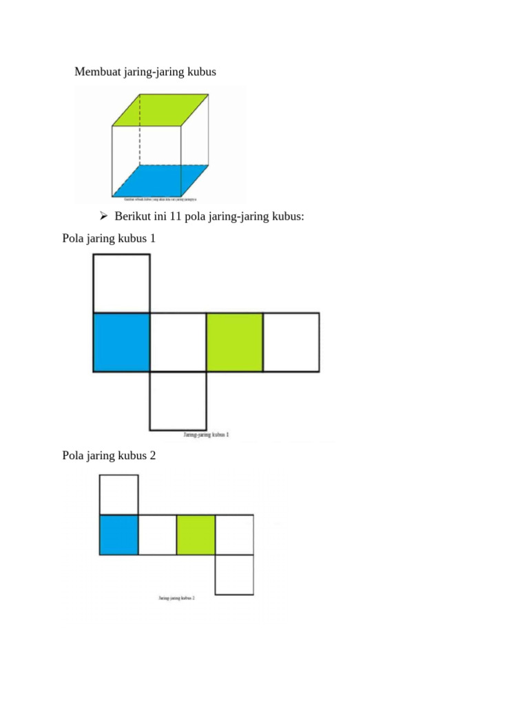 Membuat Jaring-Jaring Kubus | PDF