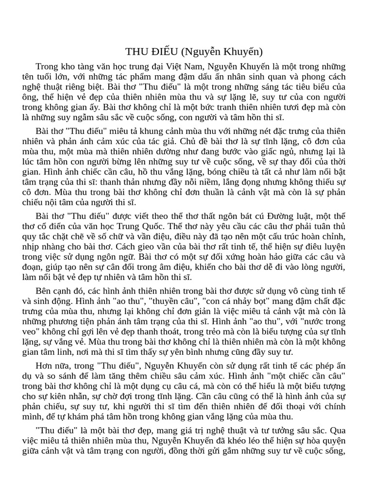 THU ĐIẾU | PDF
