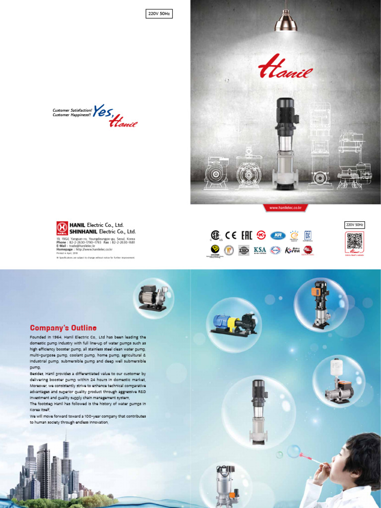 Catalogue Hanil Pump | PDF | Power Inverter | Flow Measurement