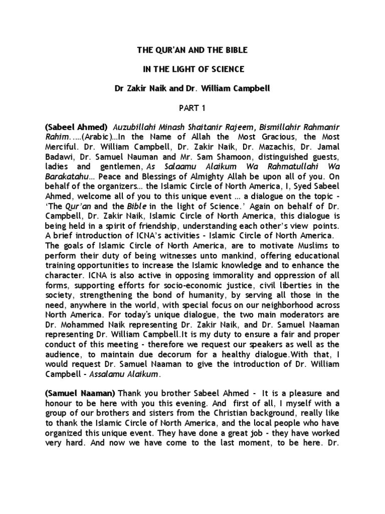 The Quran and Bible in The Light of Science | PDF | Surah | Volcano
