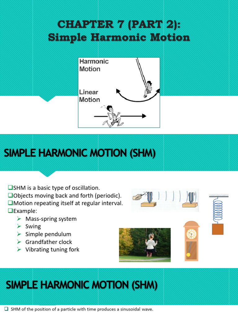 Chapter 7 - Circular Motion - SHM - PART 2 | PDF | Oscillation | Mechanics