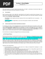 Real vs Personal Rights Explained | PDF | Property Law | Justice
