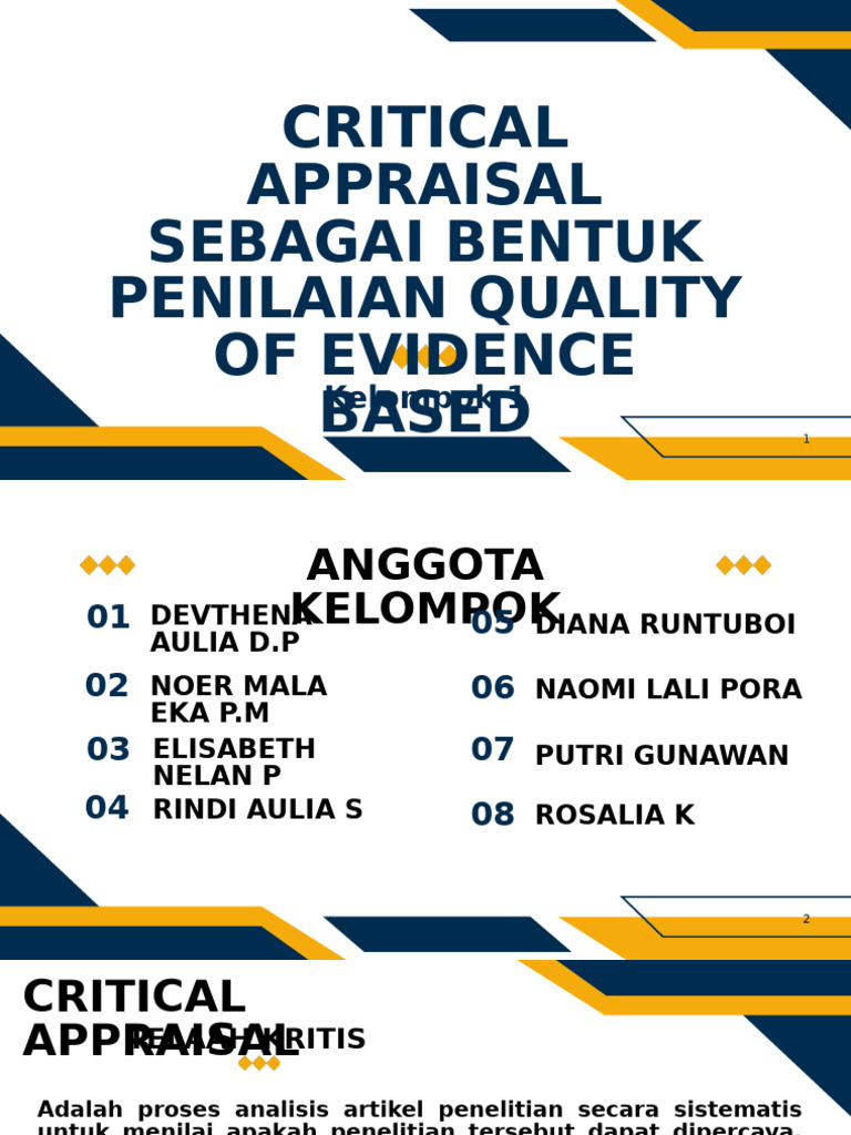 Bu Nurul Critical Appraisal - 20250412 - 001100 - 0000 | PDF