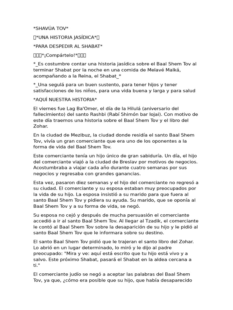 Documento | PDF | Baal Shem Tov