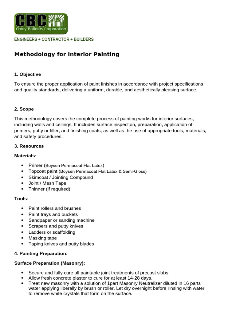 Methodology for Painting | PDF | Paint | Materials
