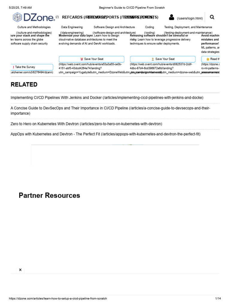 Beginner's Guide to CI_CD Pipeline From Scratch | PDF | Systems ...