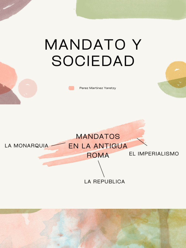 Mandato y Sociedad en la Antigua Roma | PDF