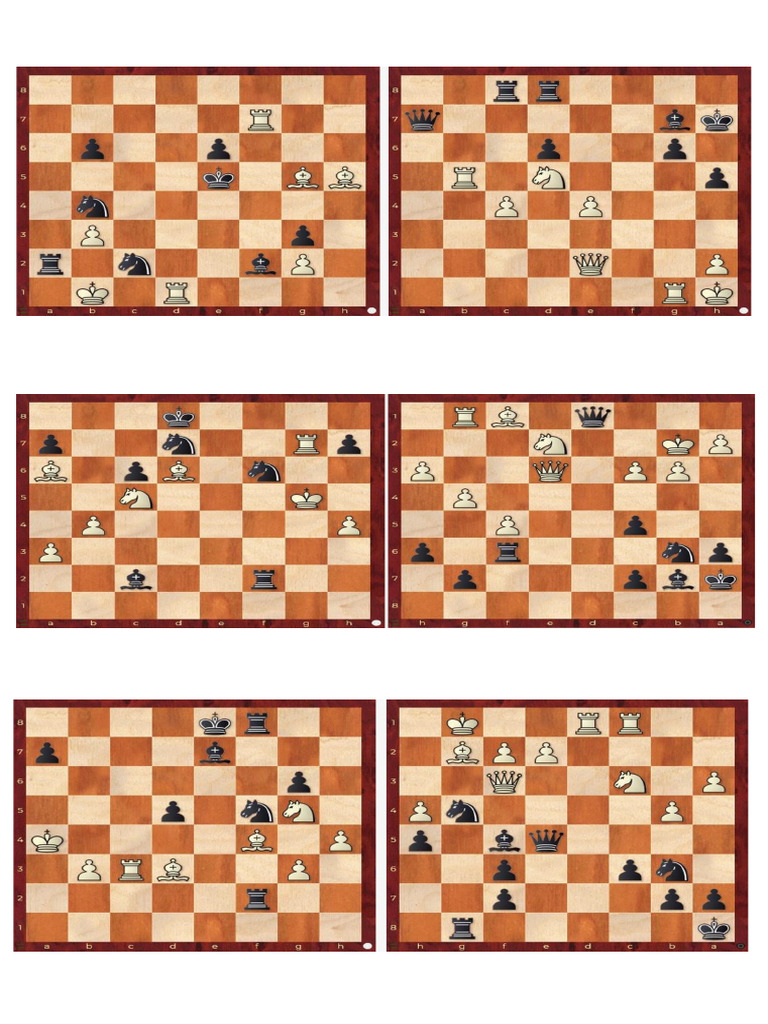 Ejercicios de Ajedrez | PDF