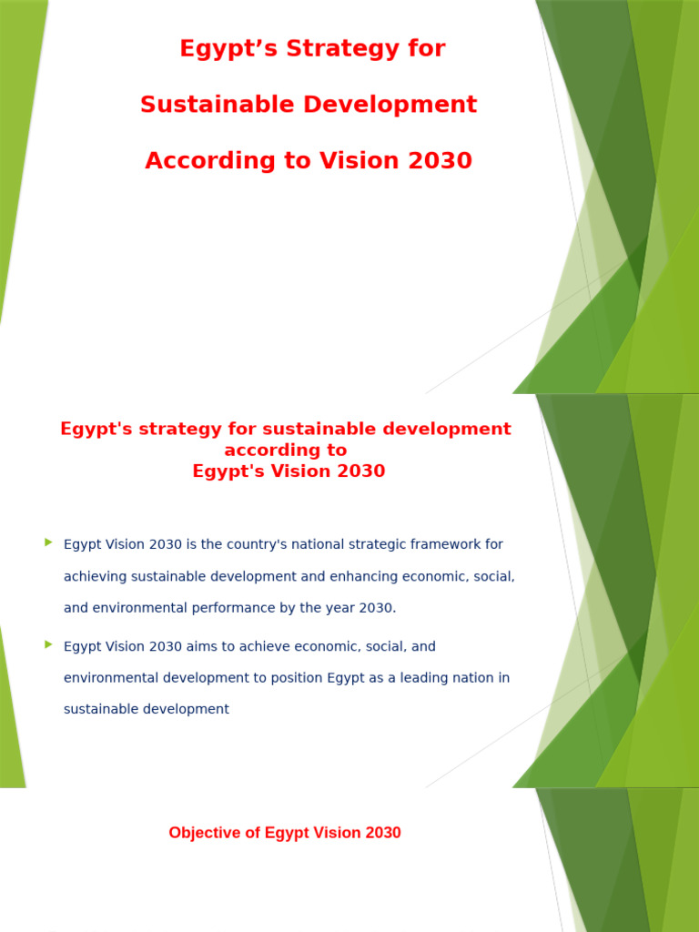 LEC. 9 Egypt's Strategy For Sustainable Development According To Vision ...