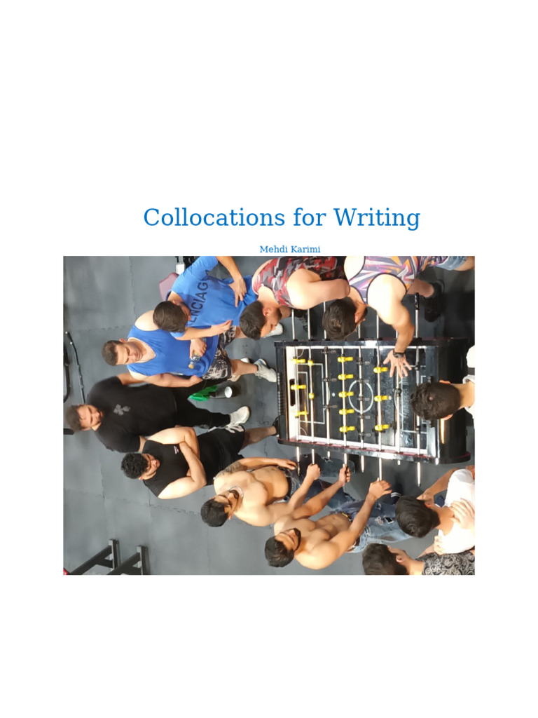Collocations For Writing (Mehdi Karimi) | PDF | Interest | Risk