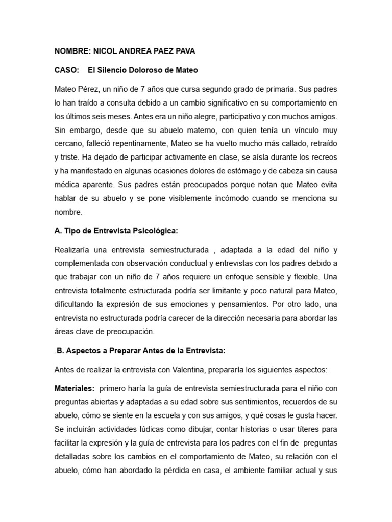 Caso Nicol | PDF | Sicología | Ciencias del comportamiento
