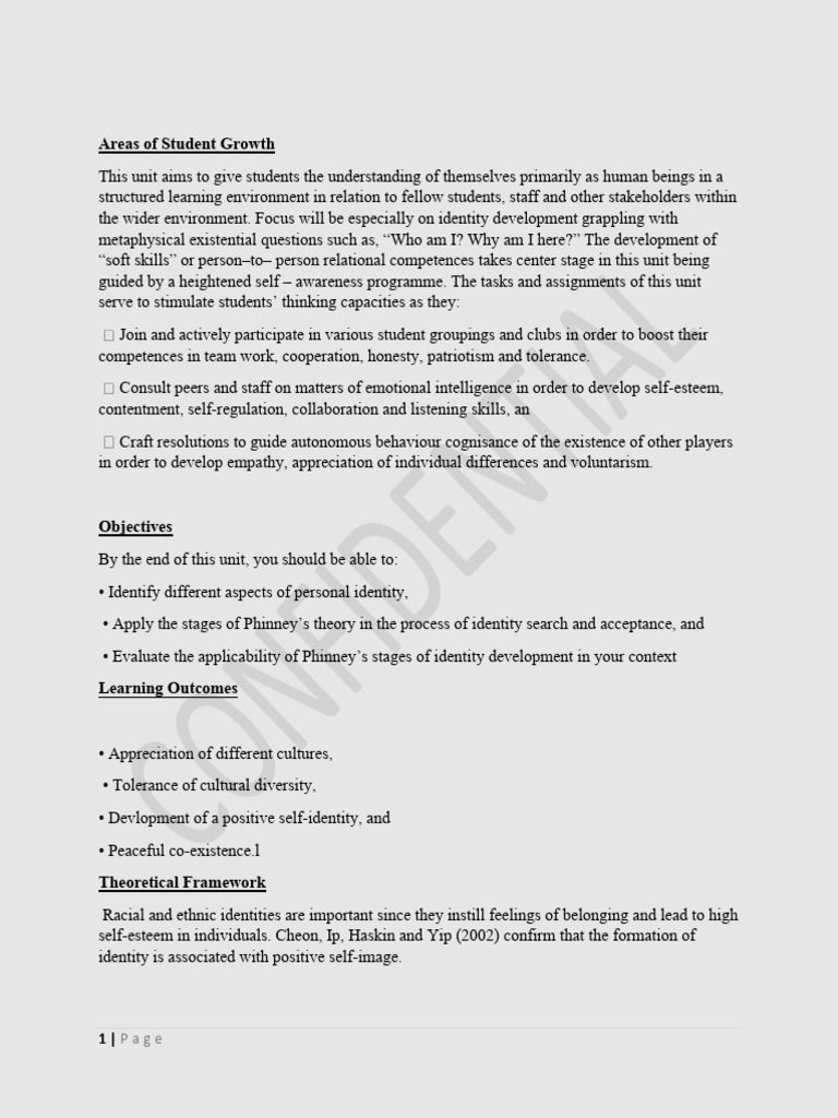 Rational and Ethics Identity | PDF | Identity (Social Science) | Liberal Arts Education