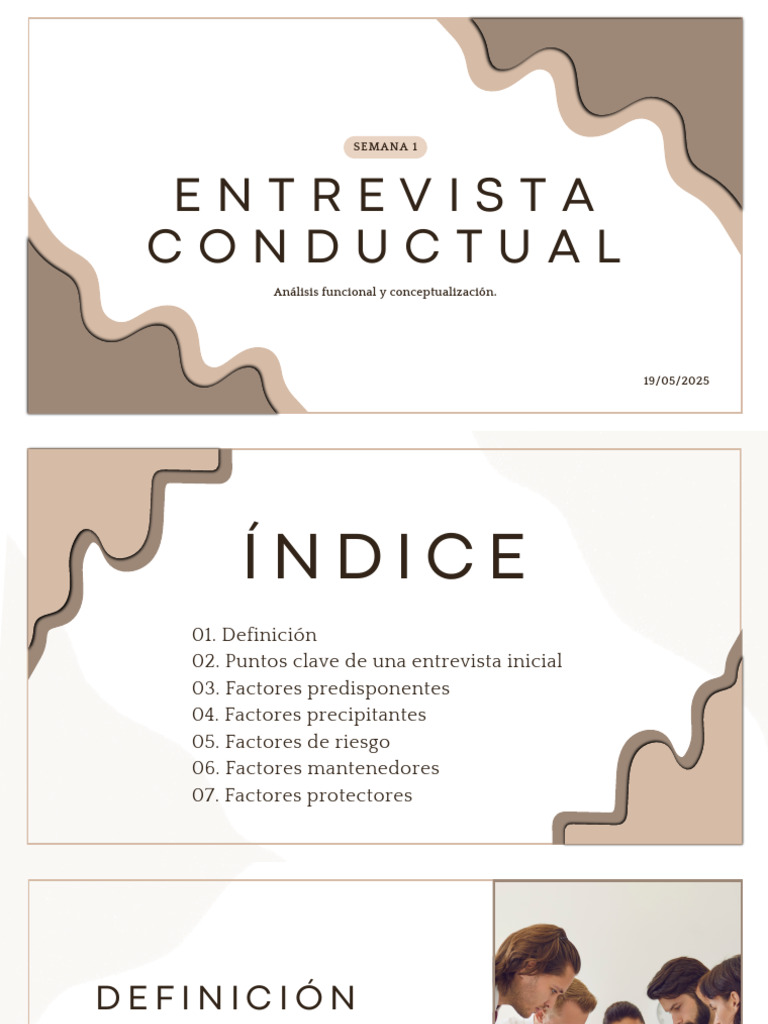 Análisis de Entrevista Conductual | PDF | Autorregulación emocional ...